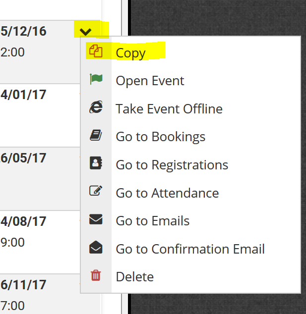 Can I copy an existing Event? – MemNet