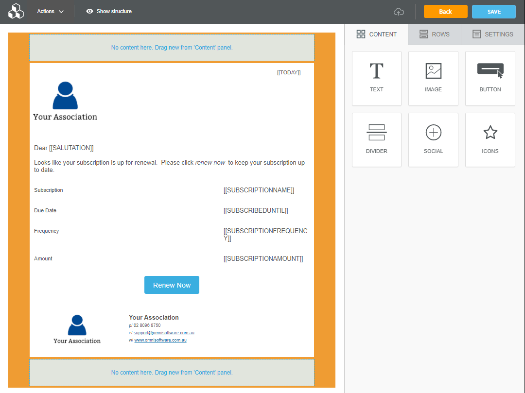 Single Click Renewals – MemNet
